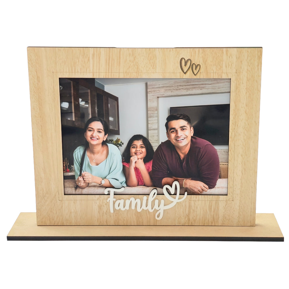 Custom Wooden Tabletop Photo Frame – Just Upload & Cherish – Giftsjoy.in